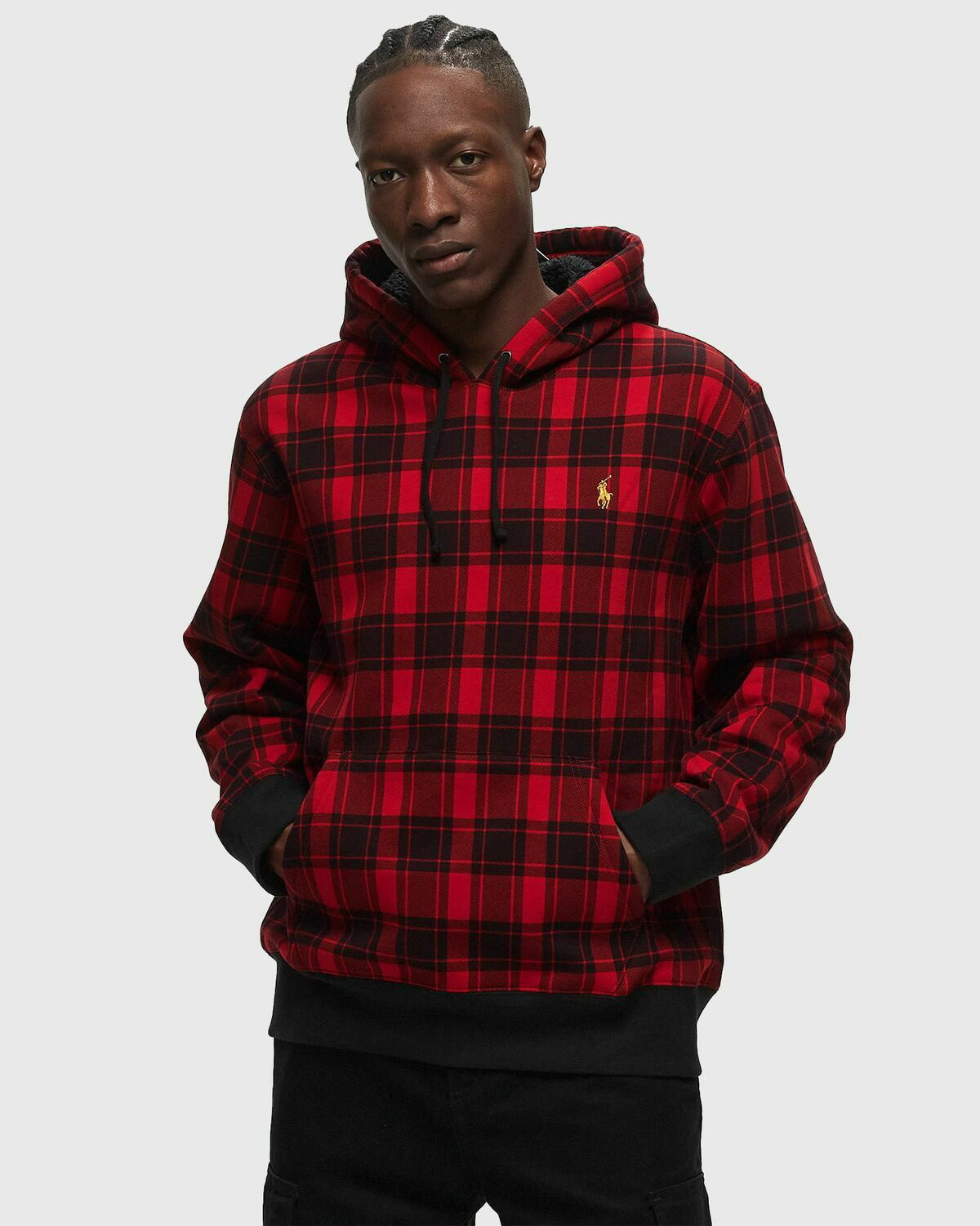 Polo Ralph Lauren Lspohoodm4 Long Sleeve Sweatshirt Black/Red Hoodies ...