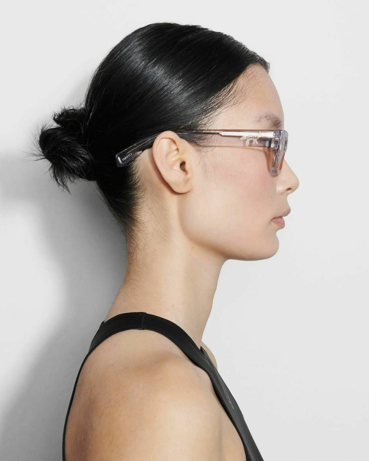 Chimi Eyewear Maison Kitsune X Chimi Square Clear Sunglasses White ...