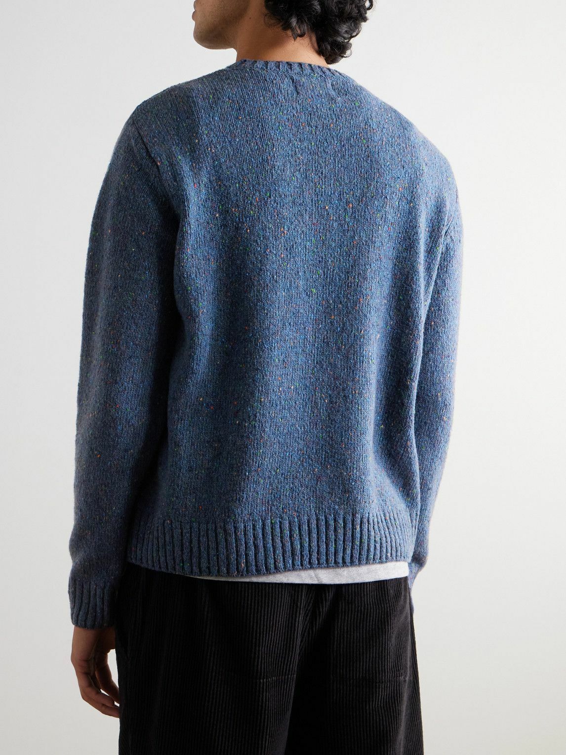 Folk - Wool-Blend Sweater - Blue Folk