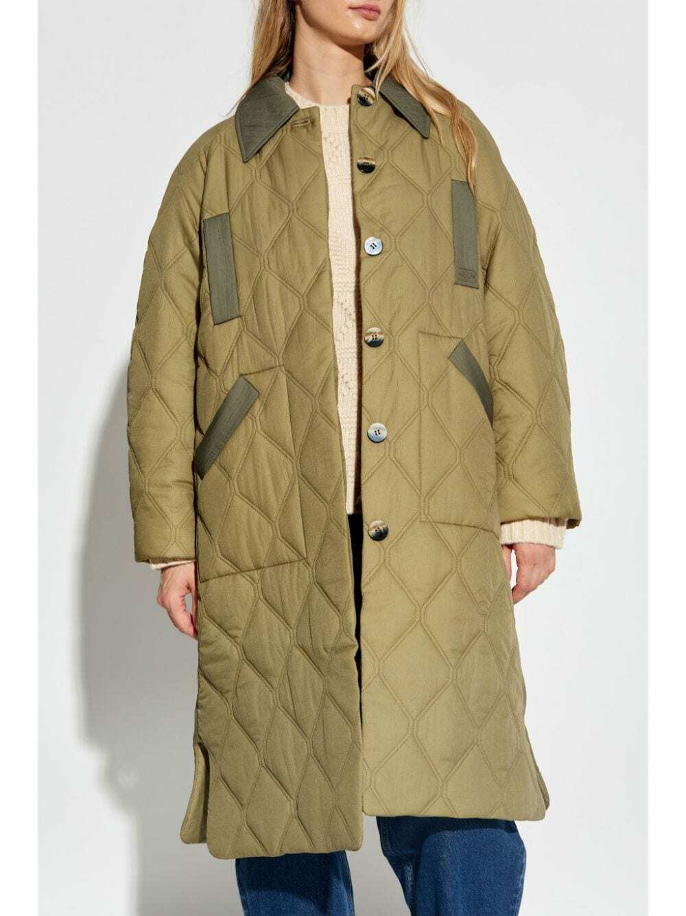 GANNI - Quilted Midi Coat GANNI