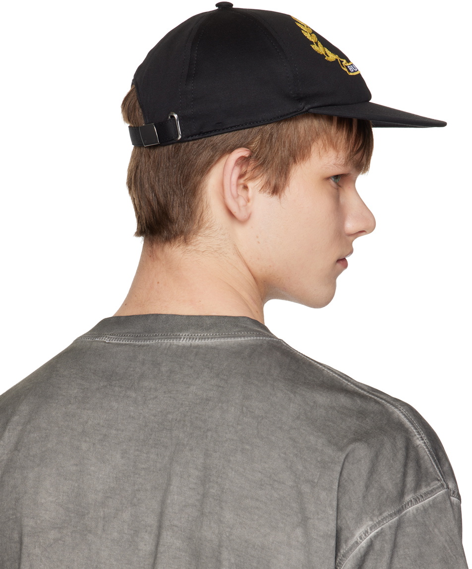 Burberry Black Embroidered Cap Burberry