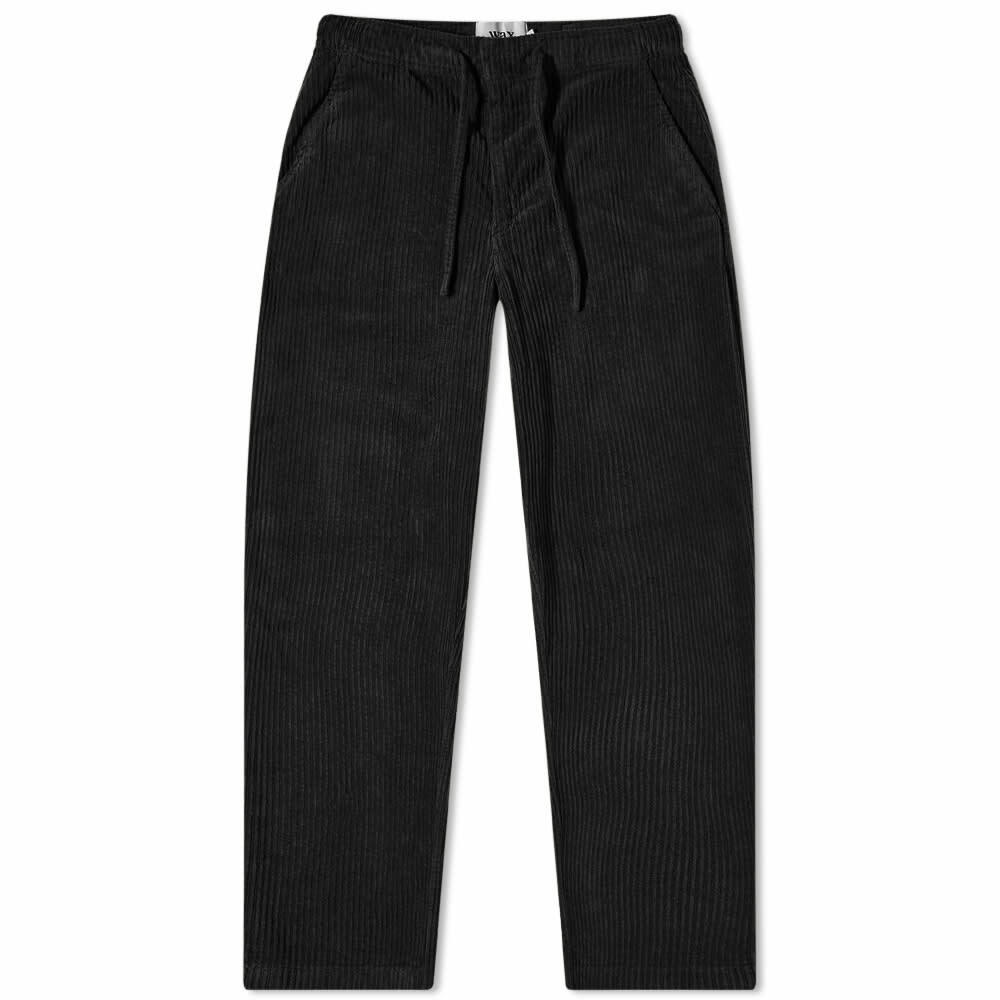 Wax London Men's Kurt Penn Cord Pant in Black Wax London