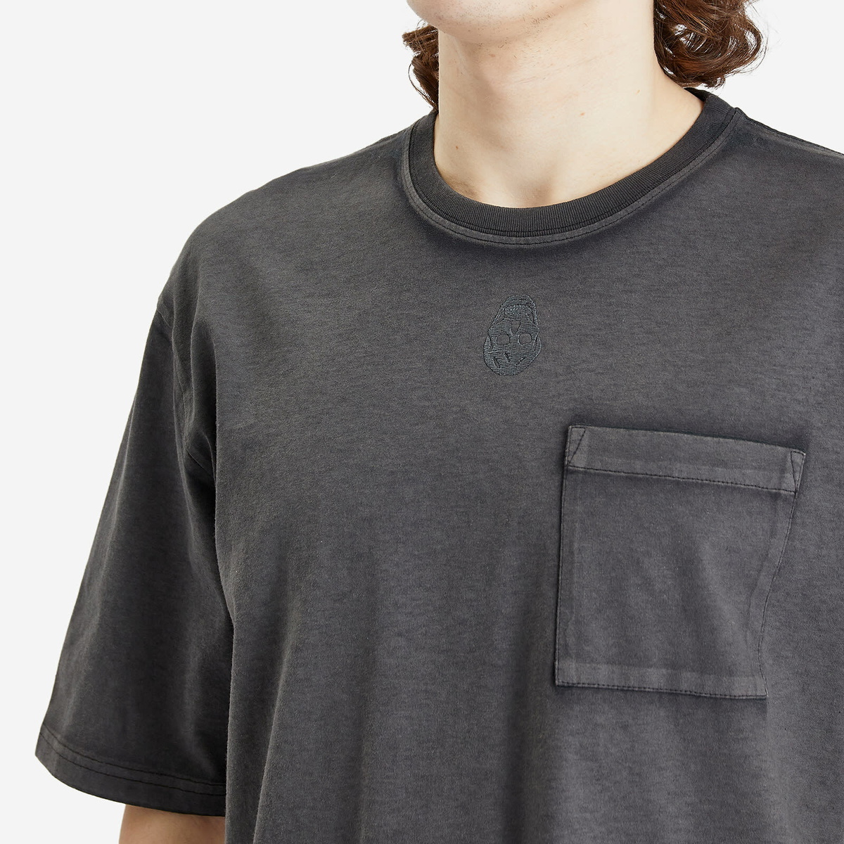 Alexander McQueen Men's Fade Effect T-Shirt in Black/Black Alexander ...