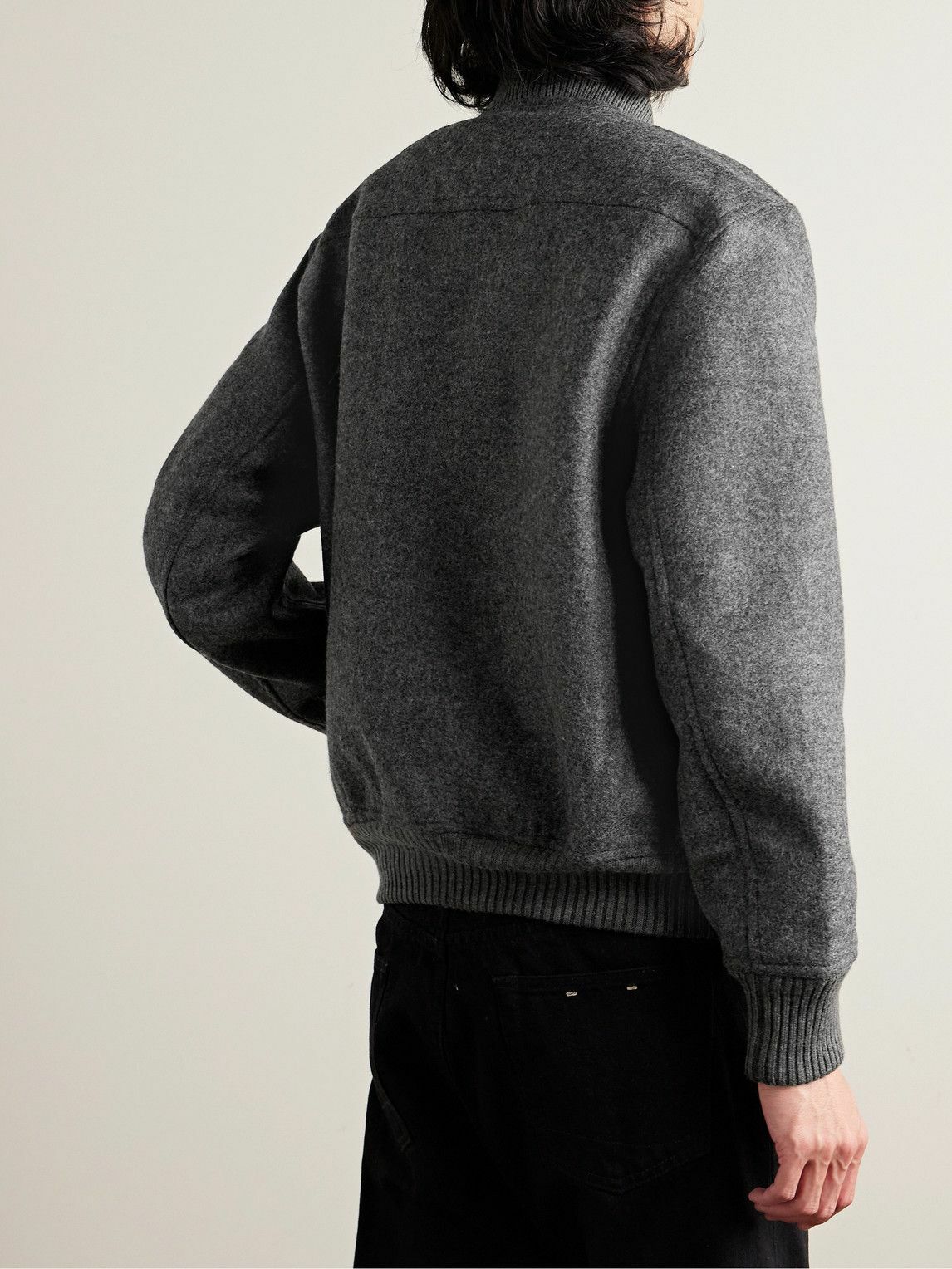 Alex Mill - Wool-Blend Bomber Jacket - Gray Alex Mill