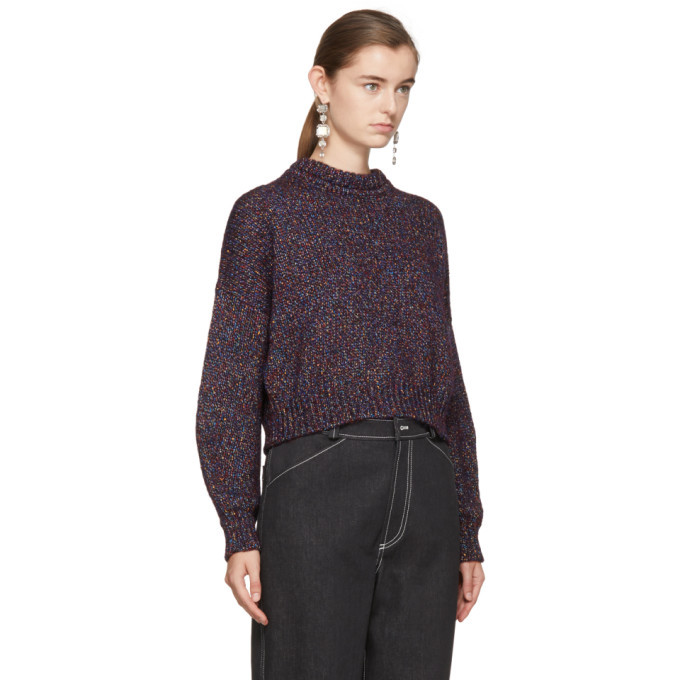 Isabel Marant Purple Cropped Arty Sweater Isabel Marant