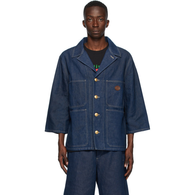 Gucci Blue Denim Stone Wash Jacket Gucci