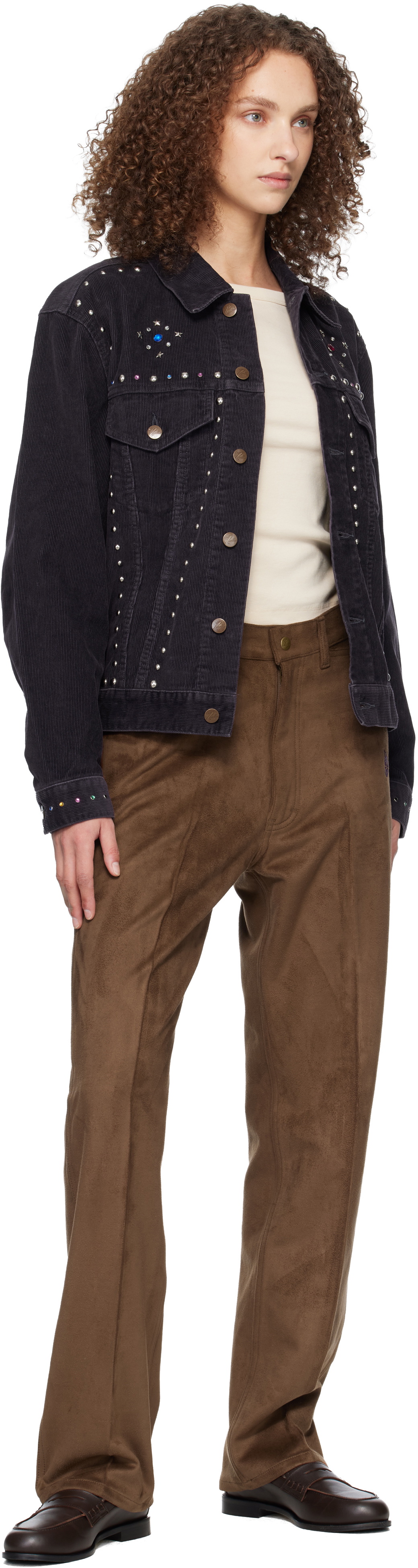 NEEDLES Black Studded Jacket Needles