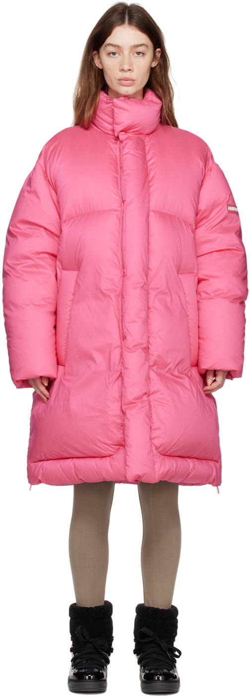 AMBUSH Pink Quilted Down Jacket Ambush