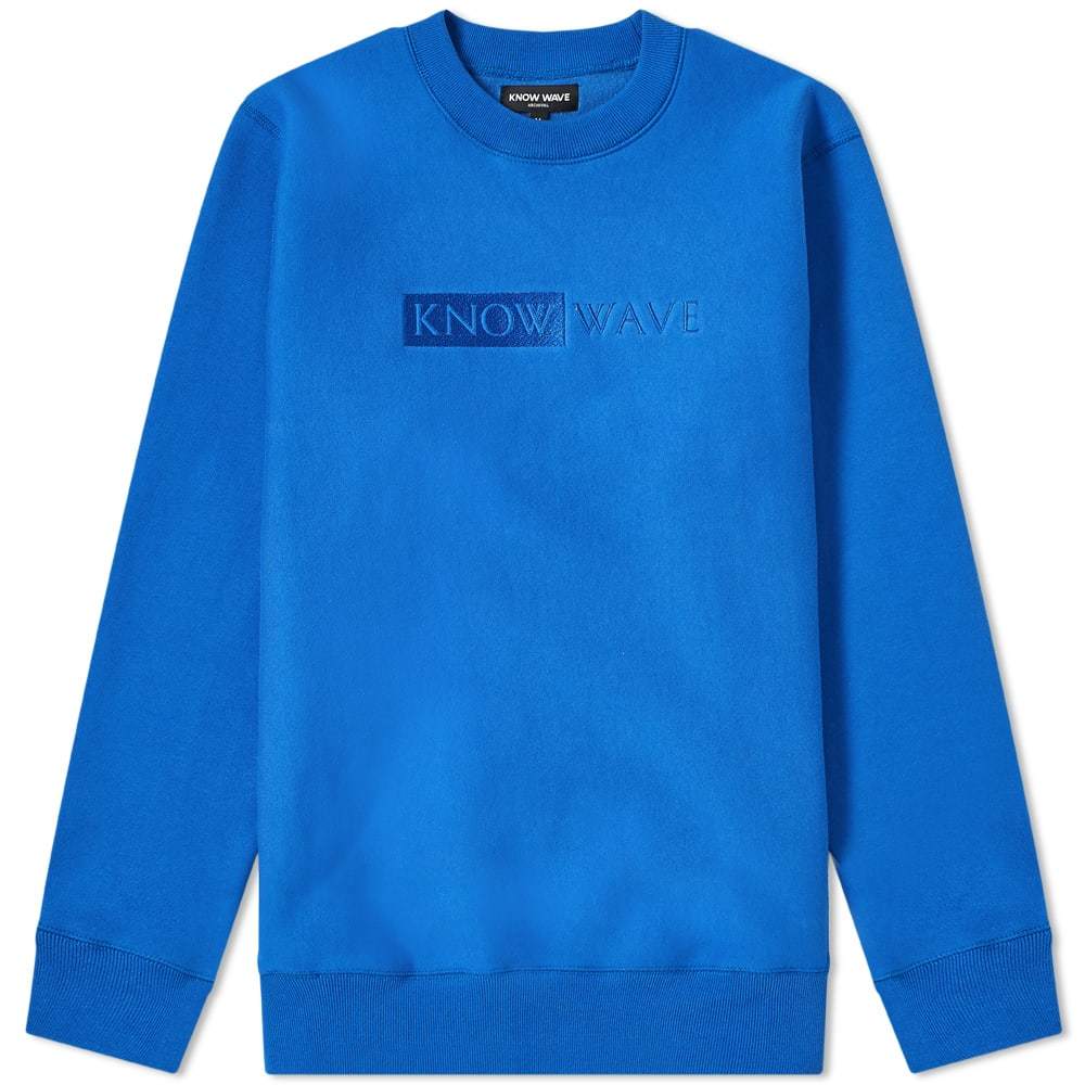 Know Wave TBT Crew Sweat Blue Know Wave