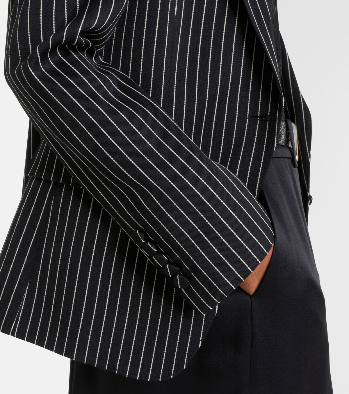 Tom Ford Pinstripe wool and cotton blazer TOM FORD