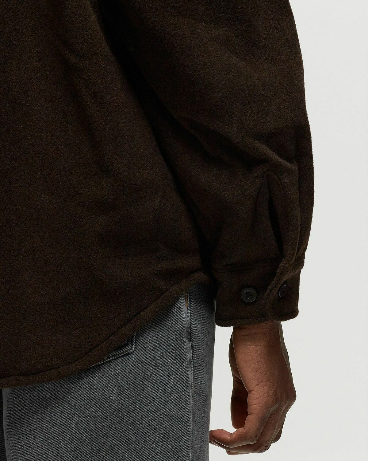 Edwin Jowen Overshirt Ls Brown Overshirts Edwin