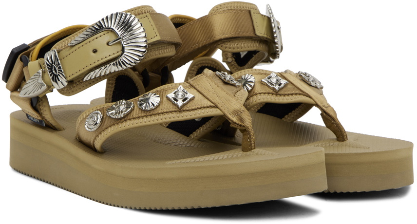 Toga Pulla Beige Suicoke Edition Tono Sandals Toga Pulla
