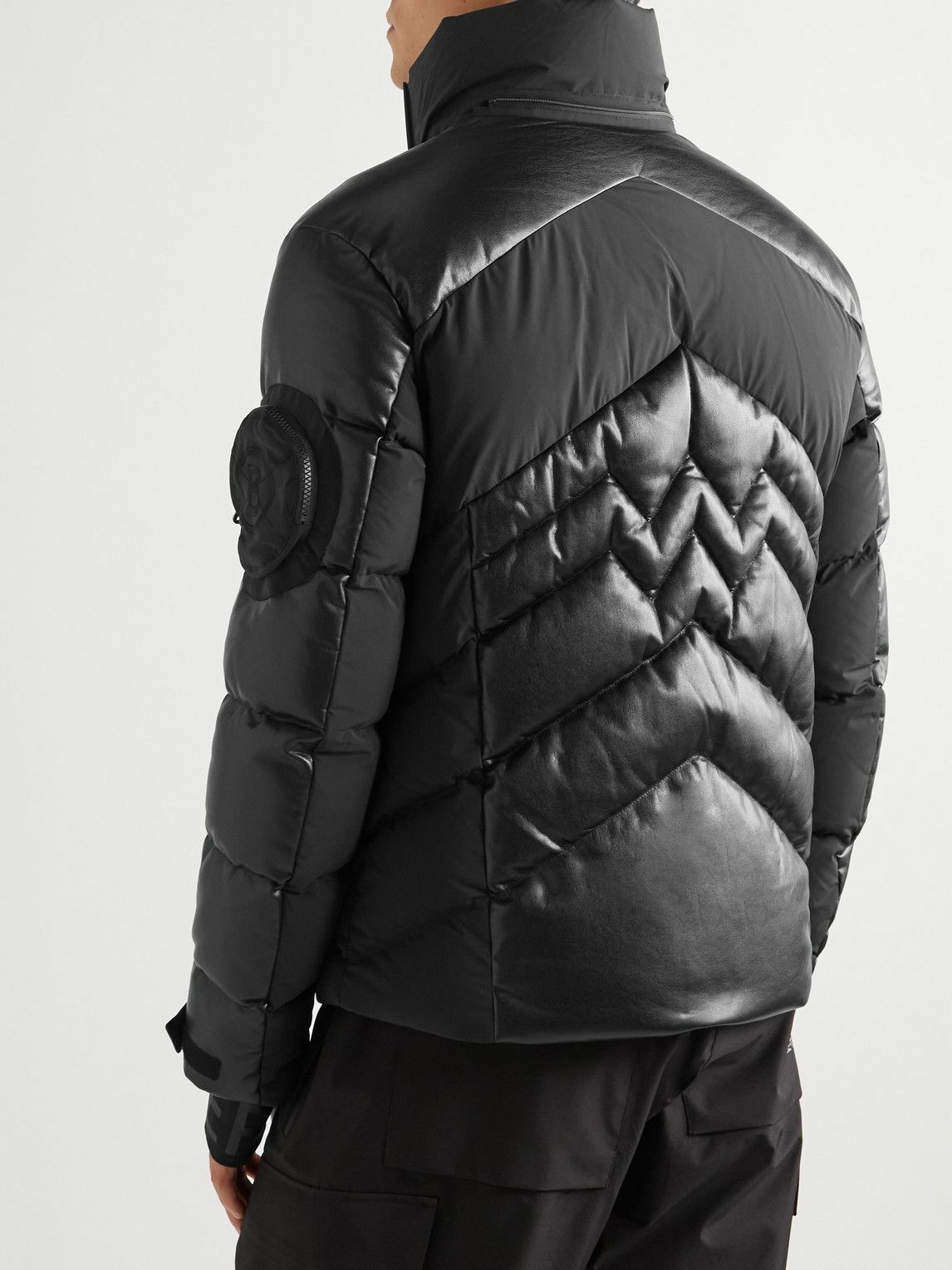 Bogner - Jeet Shell-Panelled Quilted Faux Leather Hooded Down Ski ...