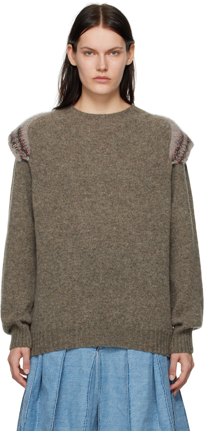 Bless Gray Crewneck Sweater Bless