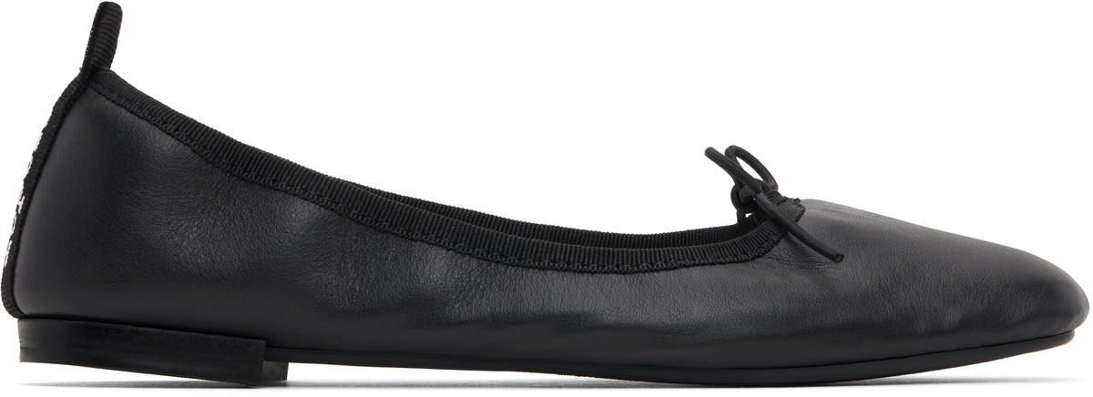 Repetto Black Garance Square Toe Ballerina Flats Repetto