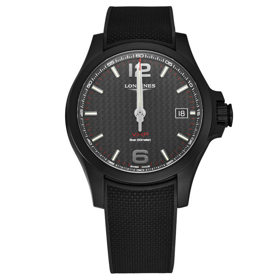Longines Conquest V.H.P. Black Dial Mens Watch L37282669 Longines