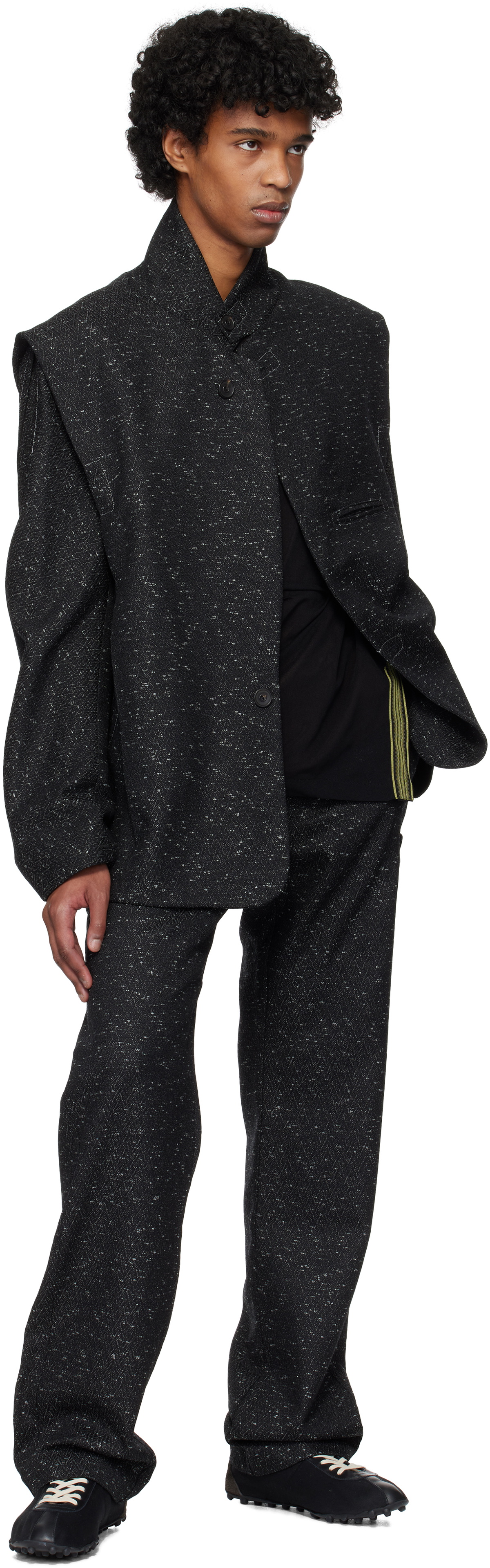 Kiko Kostadinov Black Zafar Cargo Pants Kiko Kostadinov