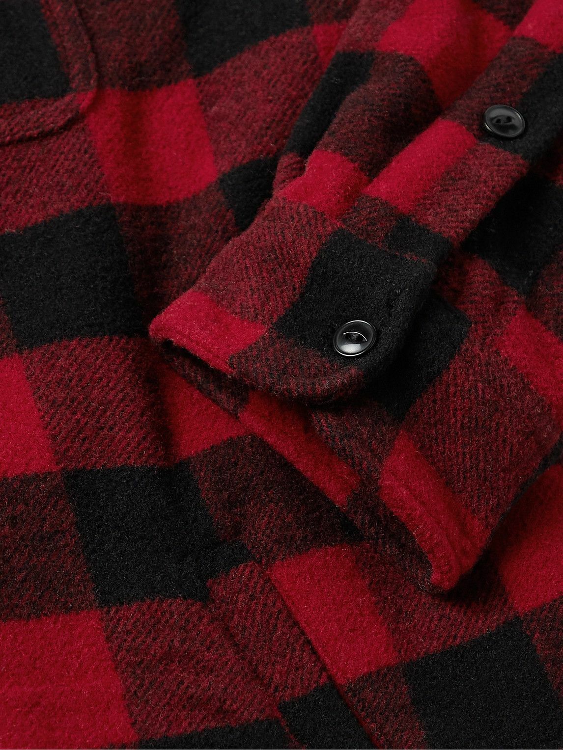 Polo Ralph Lauren - Checked Wool-Blend Flannel Overshirt - Red Polo ...