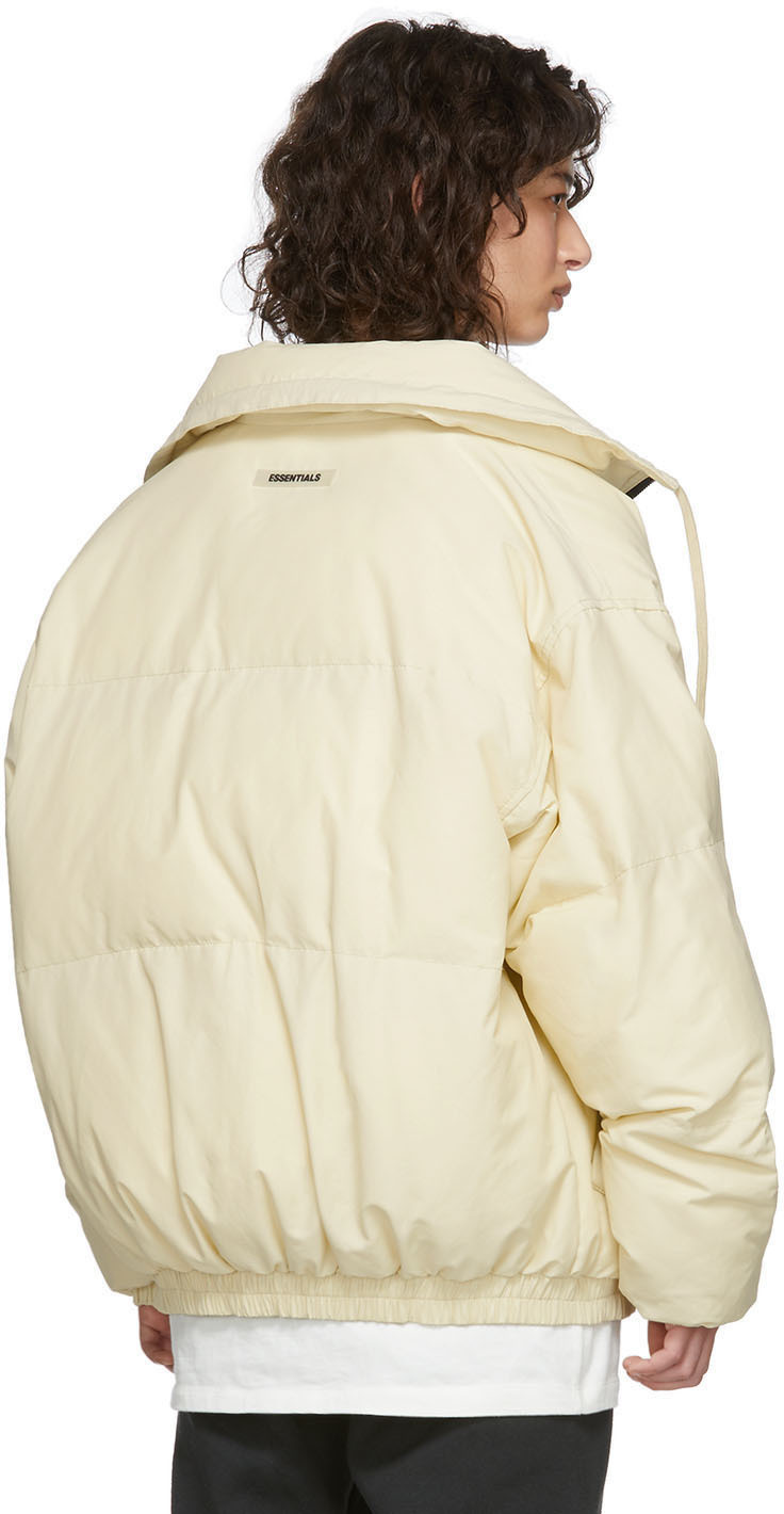 Fear of God ESSENTIALS Off-White Puffer Jacket Fear Of God Essentials