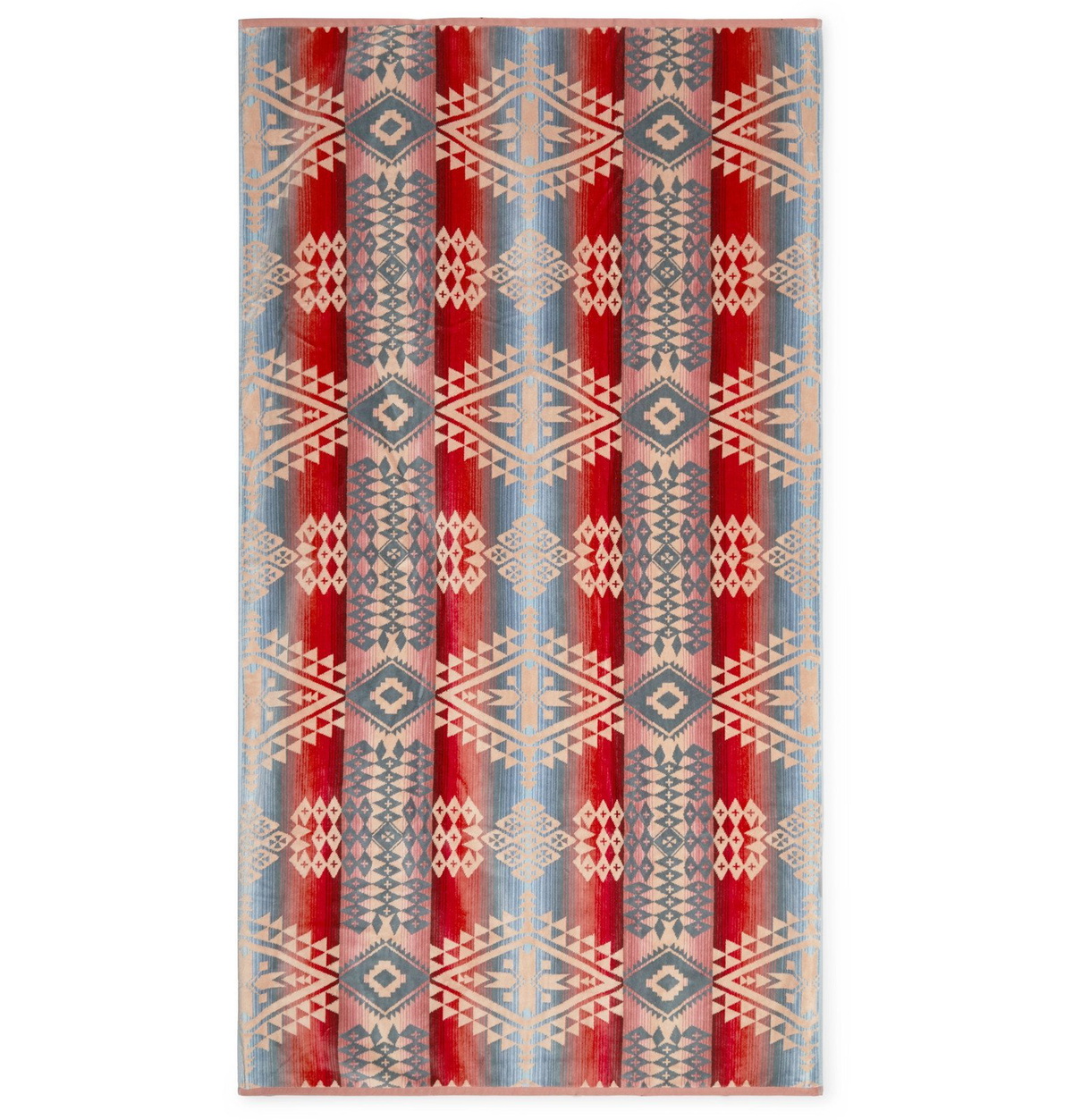 Pendleton - Cotton-Terry Jacquard Towel - Red Pendleton