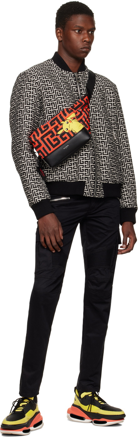 Balmain Black & Red Pokémon Edition Graphic Pouch Balmain