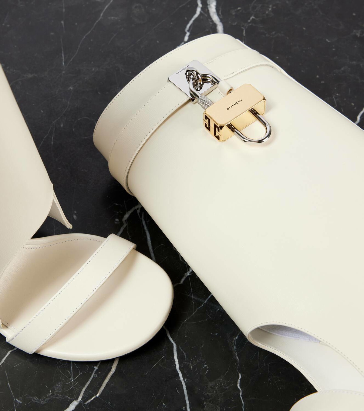 Givenchy Shark Lock leather sandals Givenchy