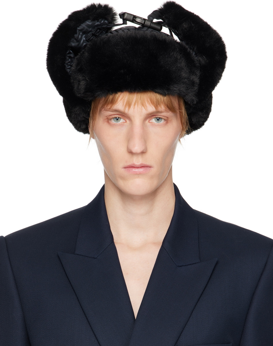 Balmain Black Monogram Hat Balmain