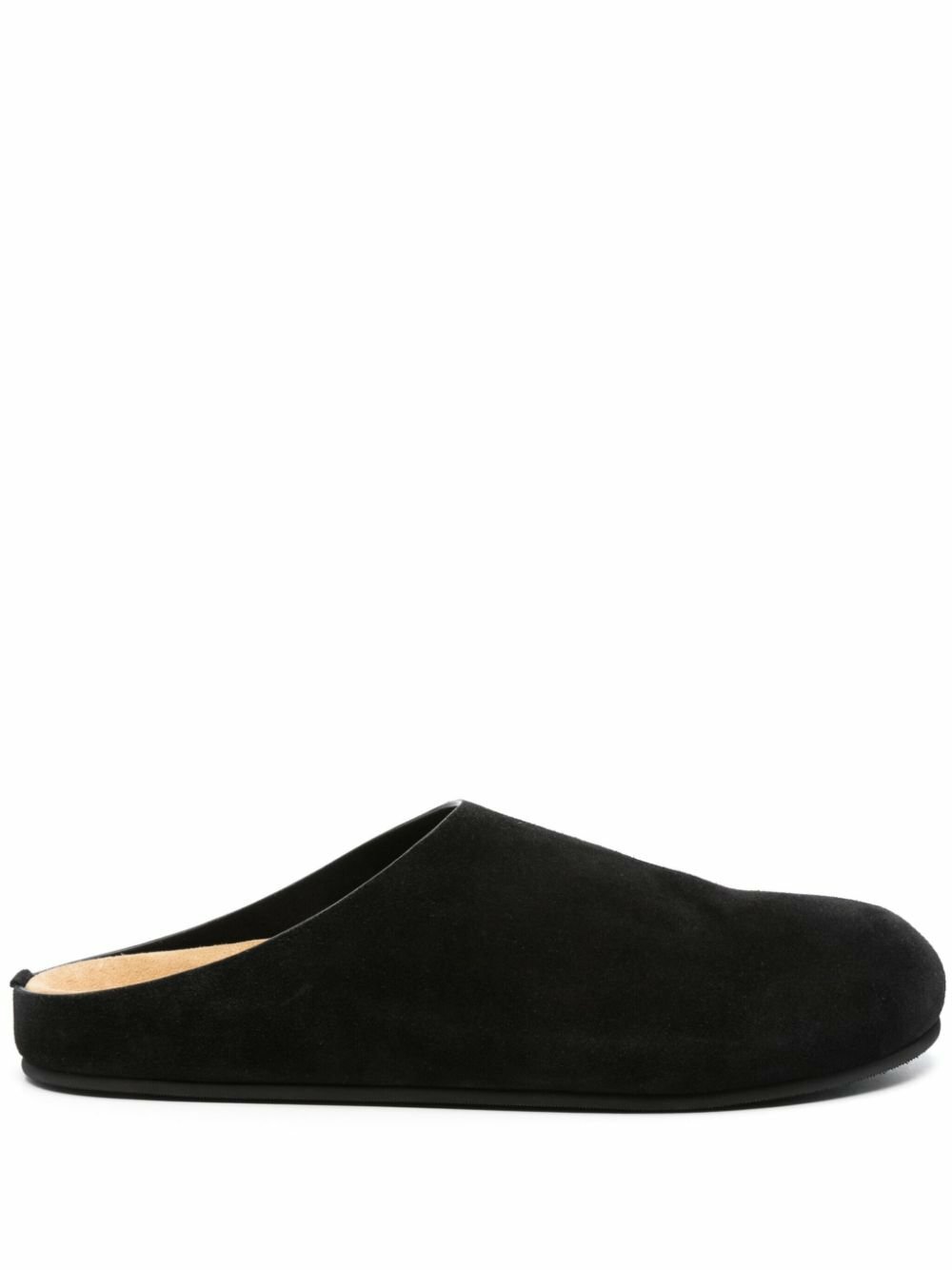 The Row Black Hugo Suede Mules The Row