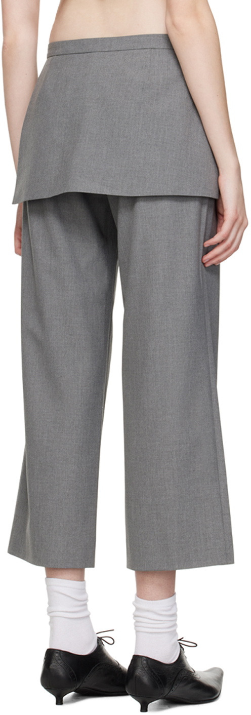 Sandy Liang Gray Stanton Trousers Sandy Liang