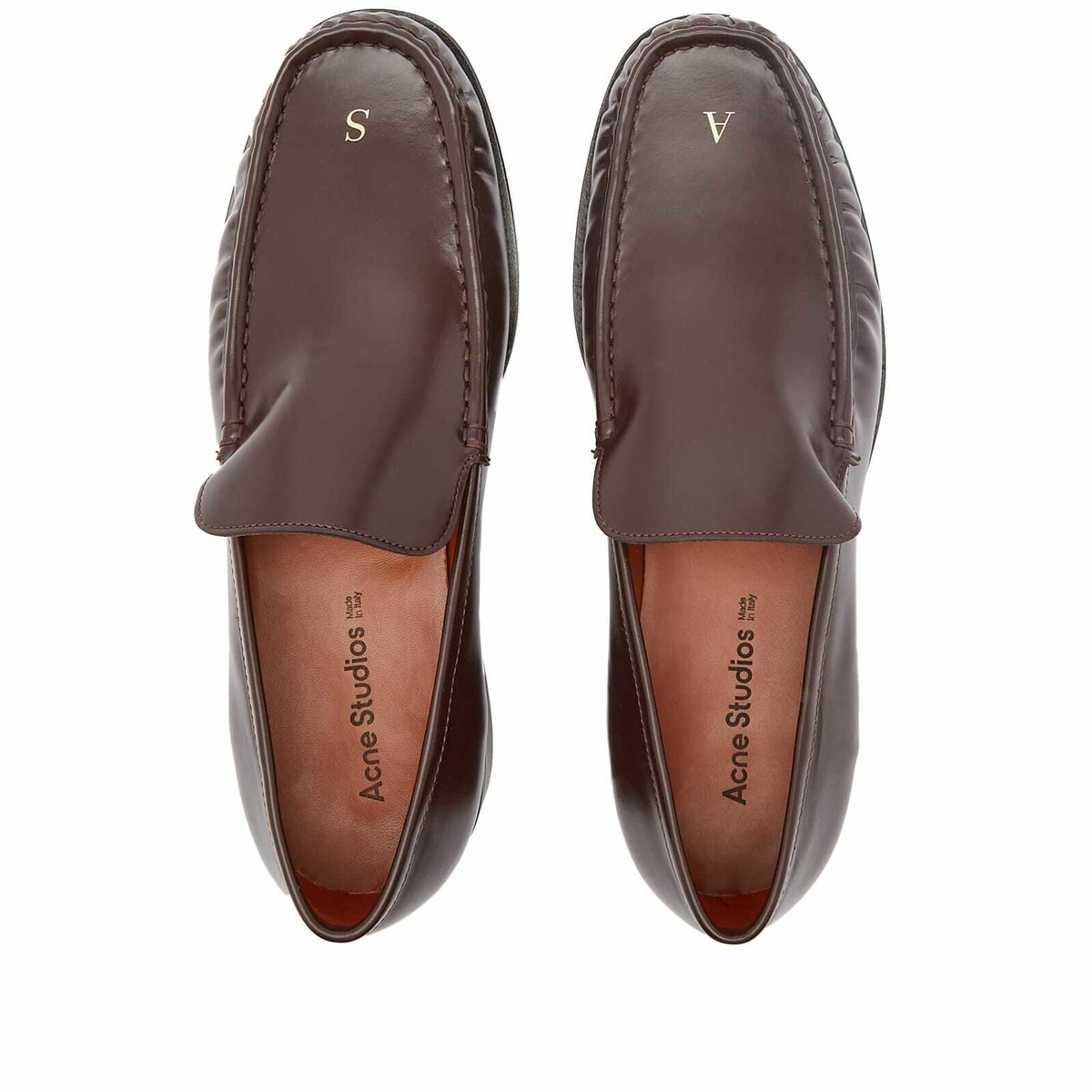 Acne Studios Men's Boafer Sport Loafer in Dark Brown Acne Studios