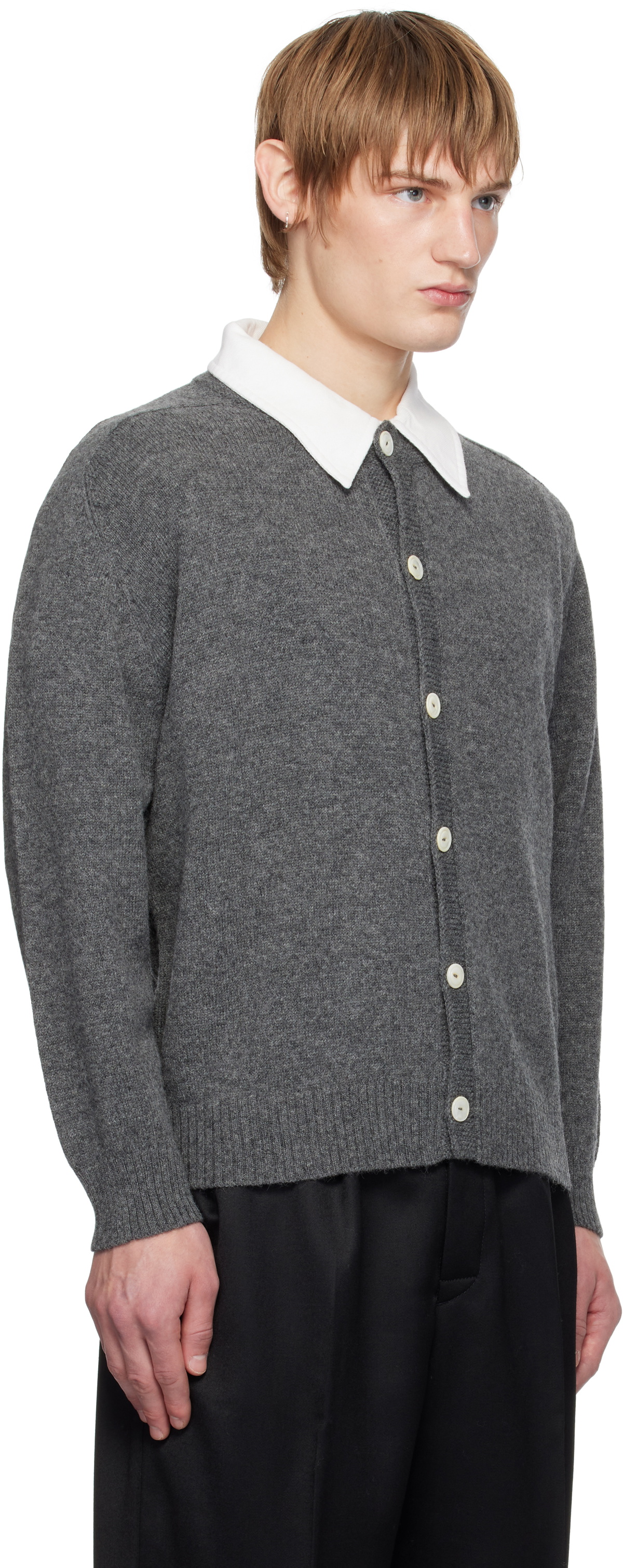 Bode Gray Orchard Cardigan Bode
