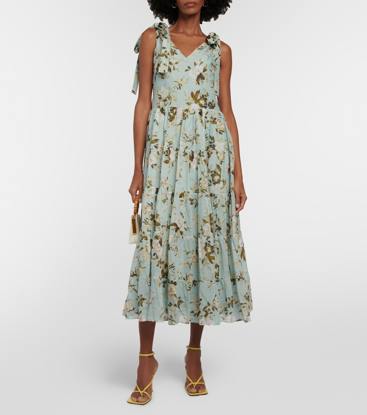 Erdem Yesenia floral cotton and silk midi dress Erdem