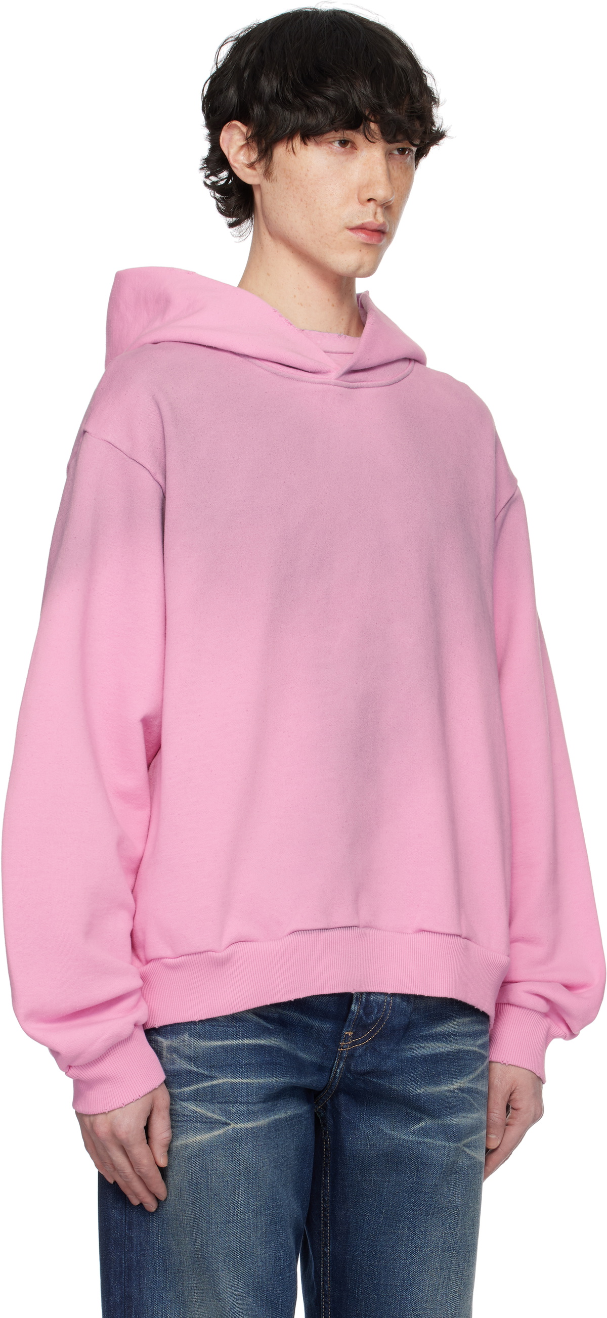 Acne Studios Pink Logo Hoodie Acne Studios