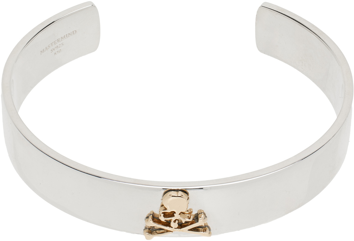 MASTERMIND WORLD Silver & Gold Bangle Bracelet MASTERMIND WORLD