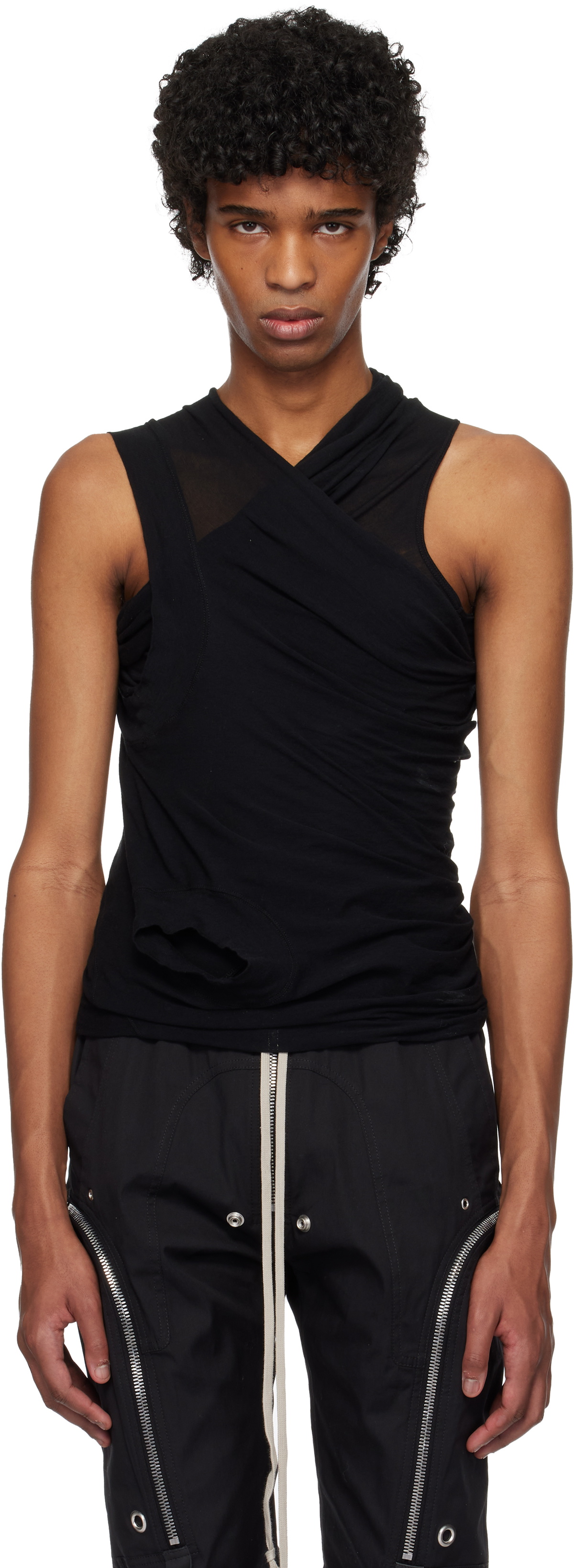 Rick Owens Black Hollywood Banana Top Rick Owens