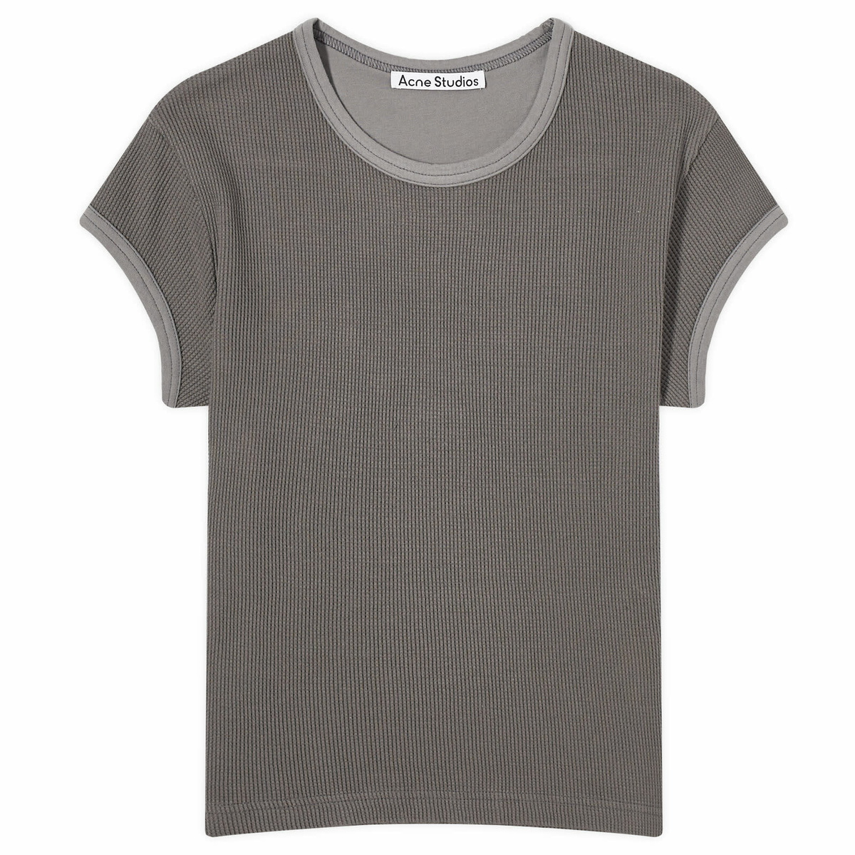 Acne Studios Women's Emrie U Vintage Wash Fitted T-Shirt in Faded Black ...
