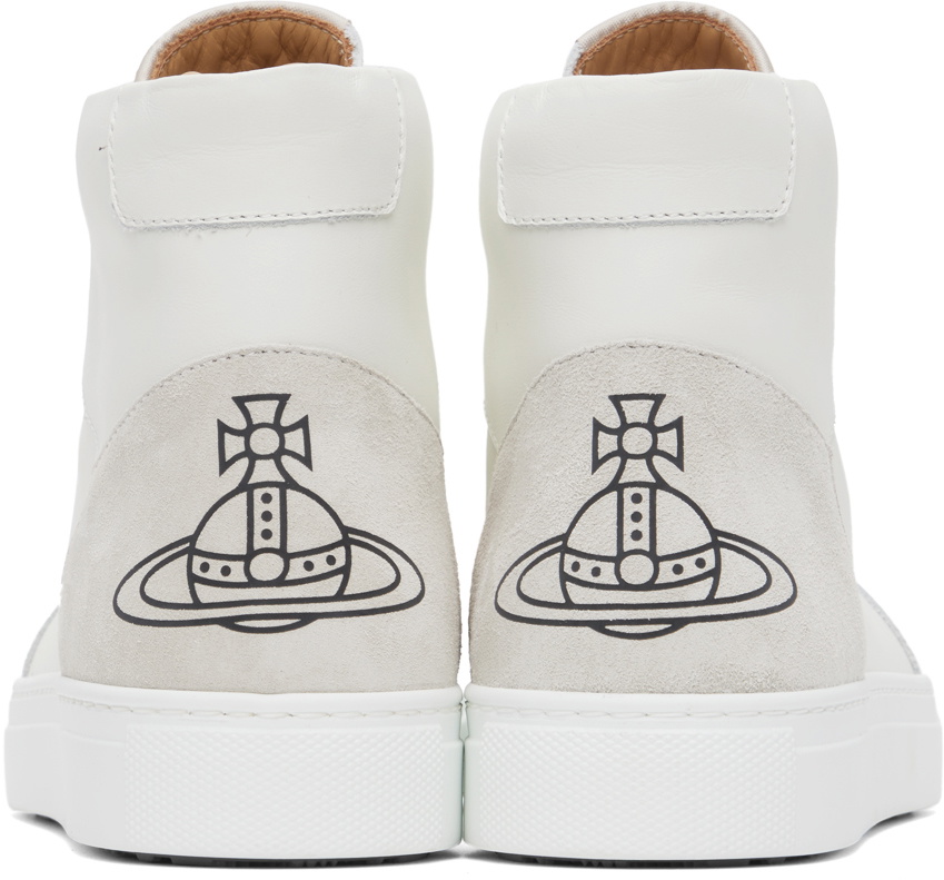 Vivienne Westwood White Apollo High-Top Sneakers Vivienne Westwood