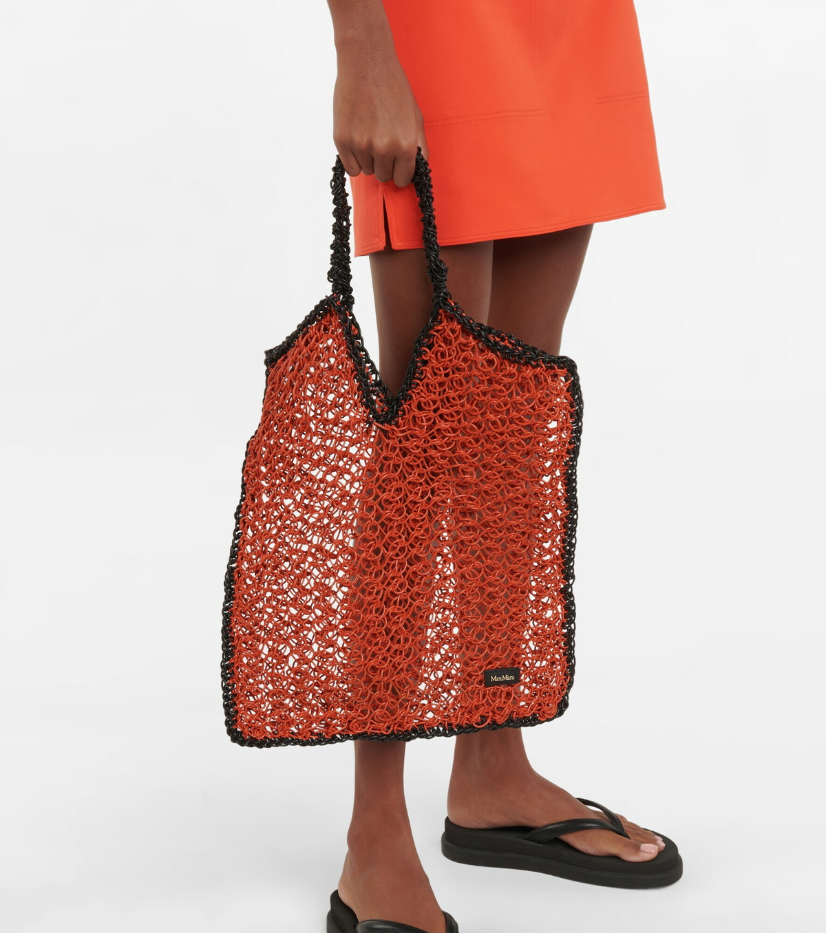Max Mara - Fillet Large woven leather shopper Max Mara