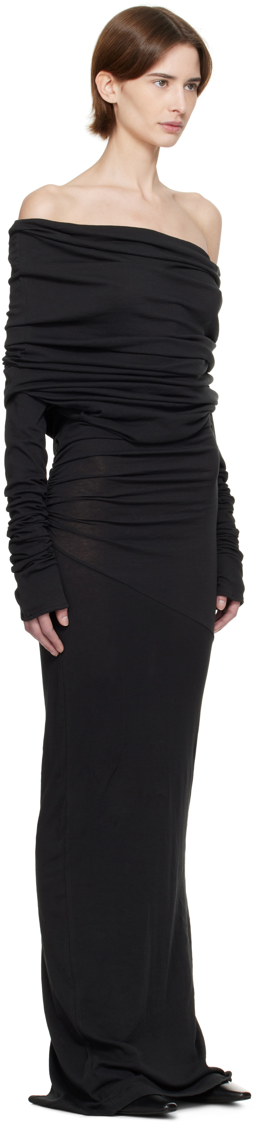 Entire Studios Black Bound Midi Dress Entire Studios