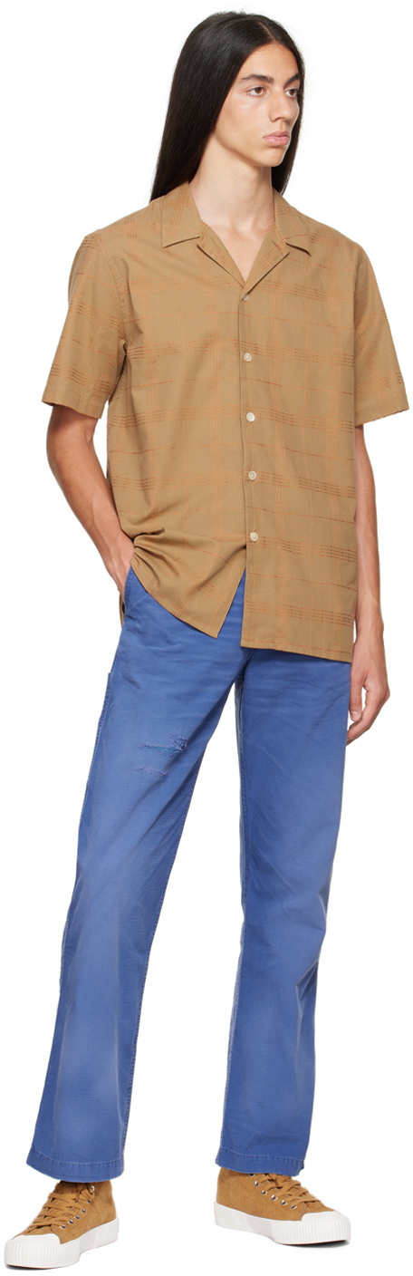 PS by Paul Smith Tan Check Shirt PS by Paul Smith