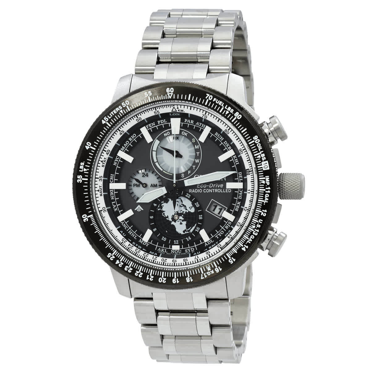 Citizen Promaster World Time Black Dial Mens Watch BY3006-53H Citizen