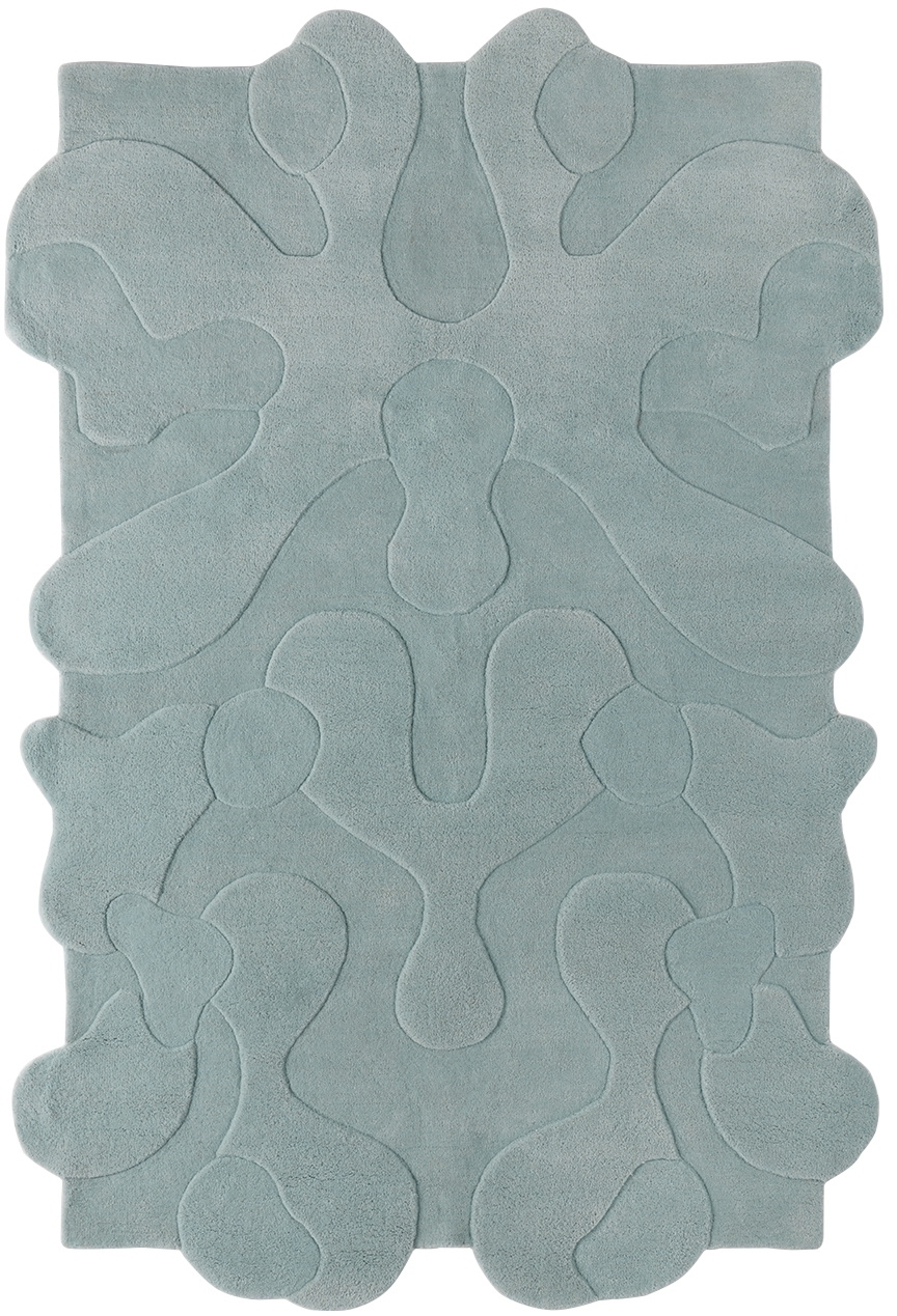 Mush Studios SSENSE Exclusive Blue Large Blot Rug Mush Studios