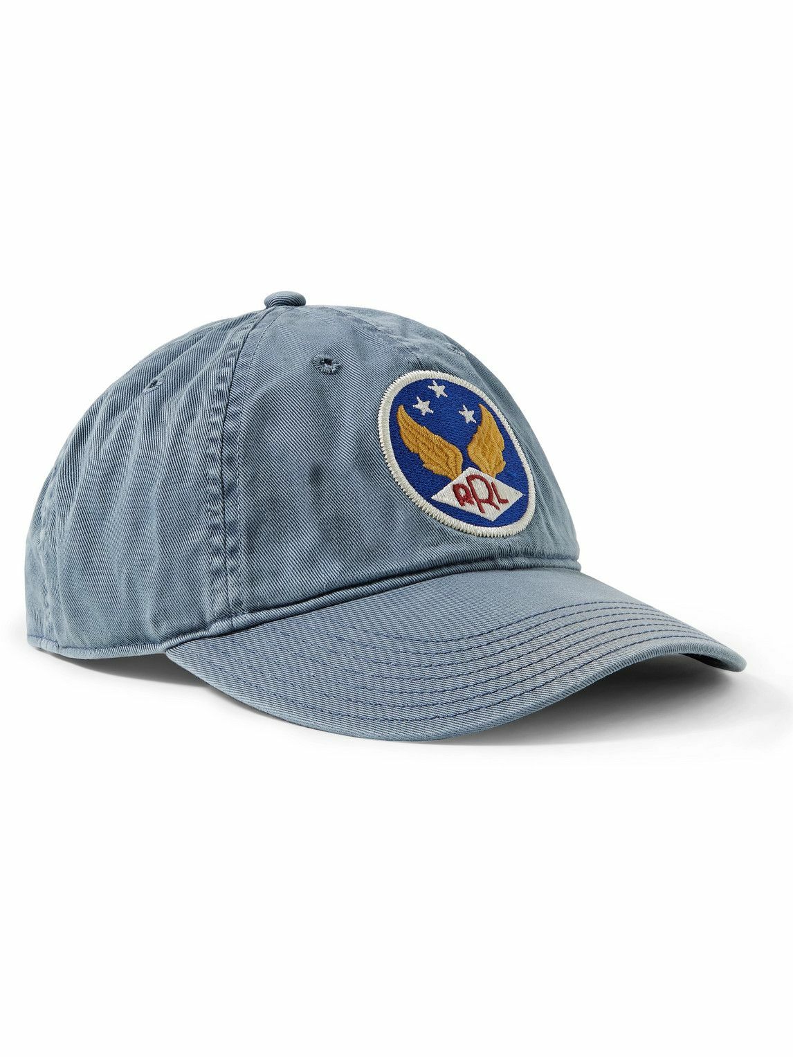RRL - Logo-Appliquéd Cotton-Twill Baseball Cap RRL