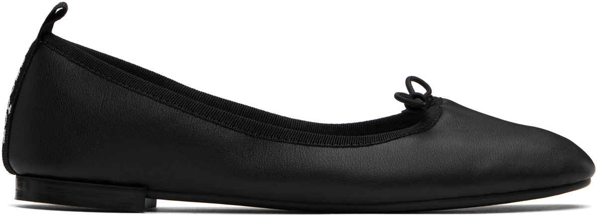 Repetto Black Garance Square-Toe Ballerina Flats Repetto
