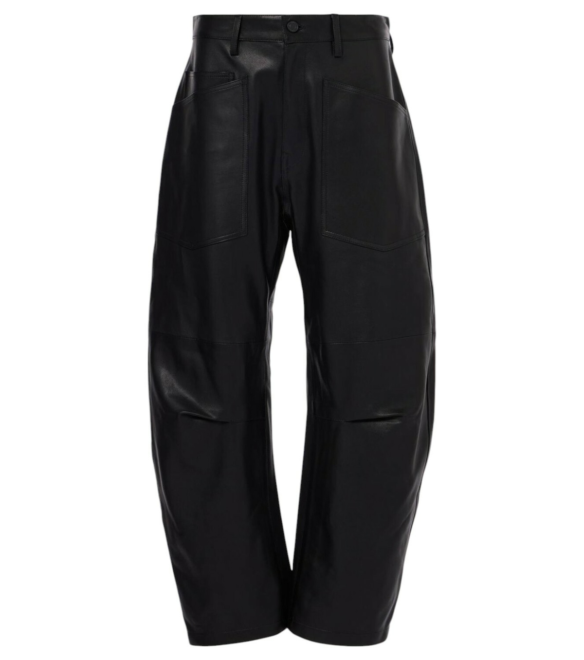 Nili Lotan Shon leather barrel-leg pants Nili Lotan