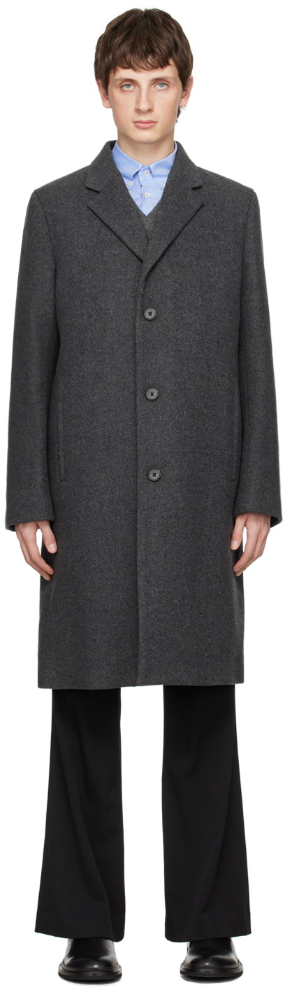 Theory Gray Suffolk Coat Theory