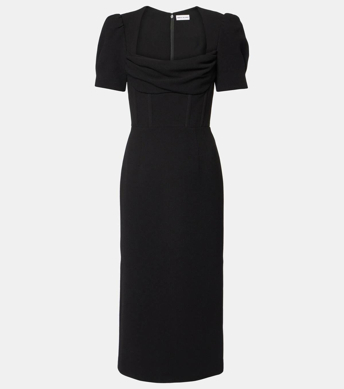 Rebecca Vallance Elora balloon-sleeve midi dress Rebecca Vallance