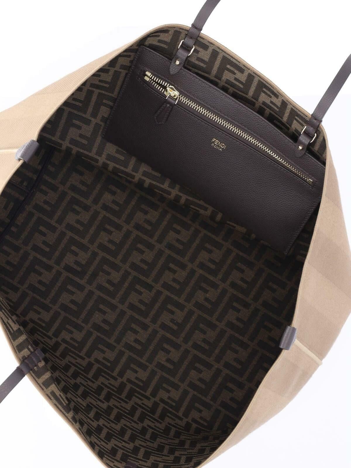 Fendi Large Reversible Ff Logo Shopping Bag Fendi