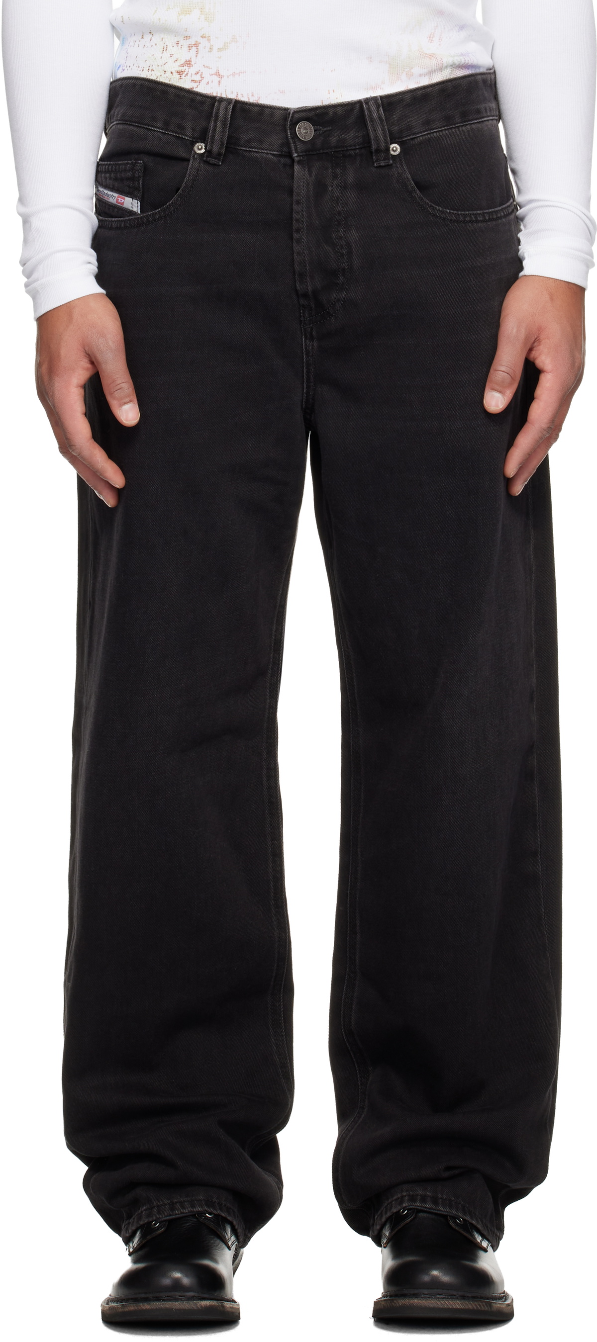 Diesel Black Relaxed 2001 D-Macro 09i35 Jeans Diesel