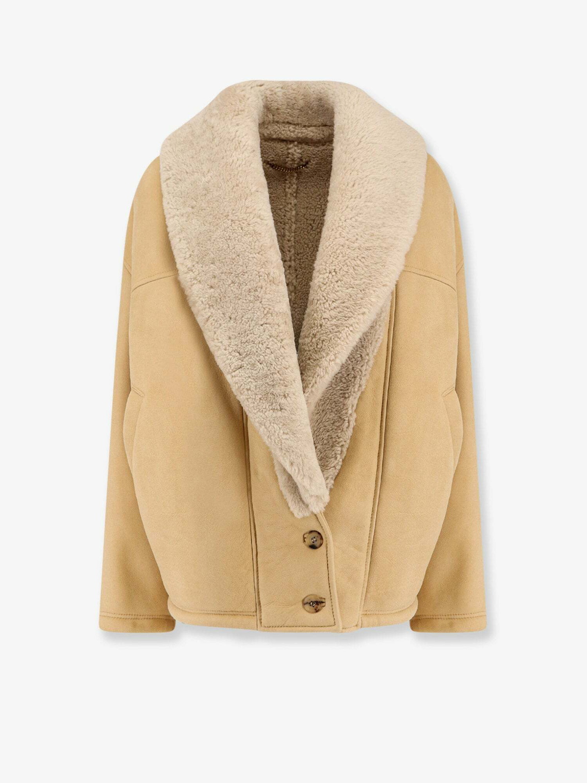 Golden Goose Deluxe Brand Jacket Beige Womens Leather Jacket Golden ...
